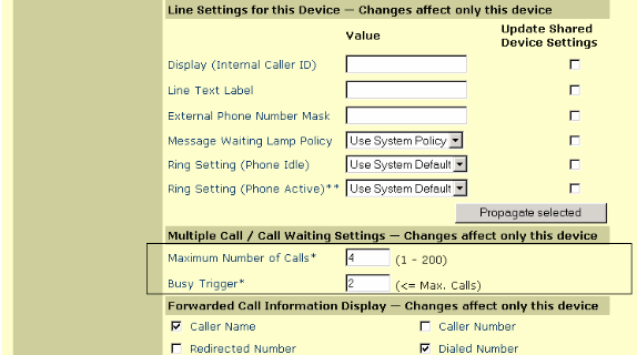 How Multiple Calls Per Line Work In Cisco Callmanager 4x And Later Cisco