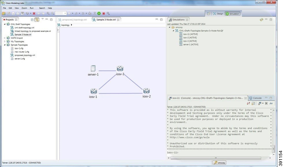 Cisco Modeling Labs 1 0 User Guide Simulate The Topology Cisco