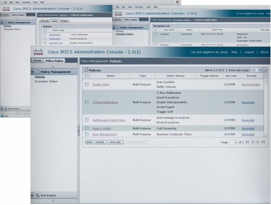 Cisco IPICS Policy Engine - Cisco