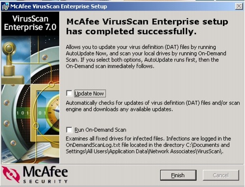 Using McAfee VirusScan Enterprise 7.0 and 7.1 with Cisco CallManager ...