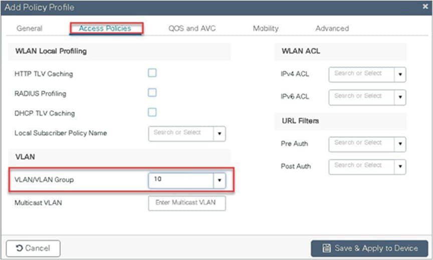 Wireless Lan Controller Cisco Catalyst 9800 Flexconnect Branch