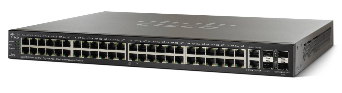 Cisco SG500-52MP 52-port Gigabit Max PoE+ Stackable Managed Switch - Cisco