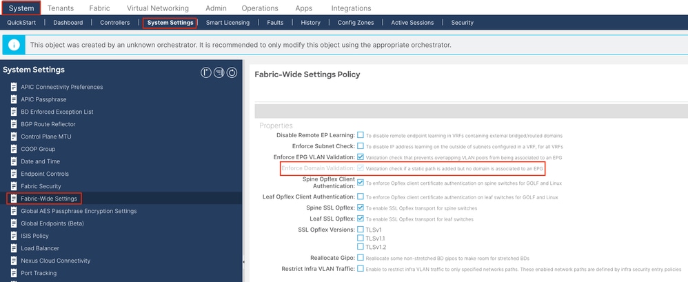Configure In Band Management In Aci Cisco