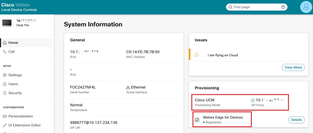 Configure Device Onboarding And Cloud Linking For Webex Edge For