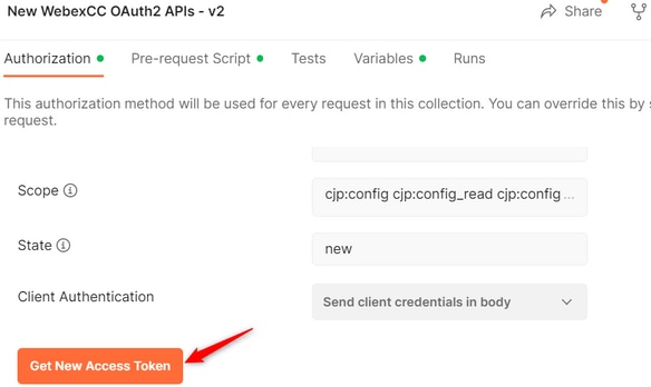 Configure Webex Contact Center APIs with Postman as an Application - Cisco Configure Webex Contact Center APIs with Postman as an Application - Cisco