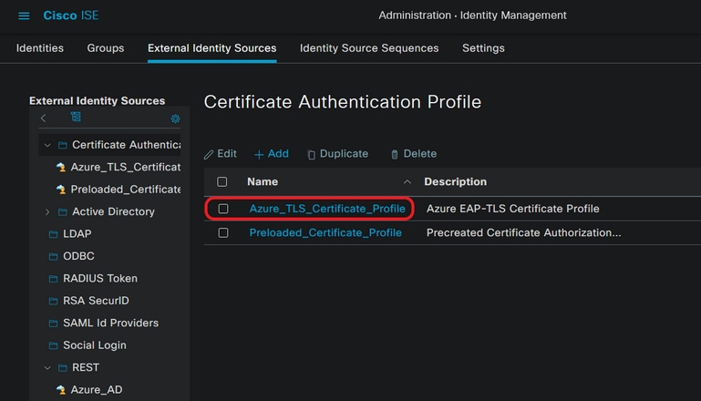 ISE 3.2 EAP-TLS configureren met Microsoft Azure Active Directory - Cisco