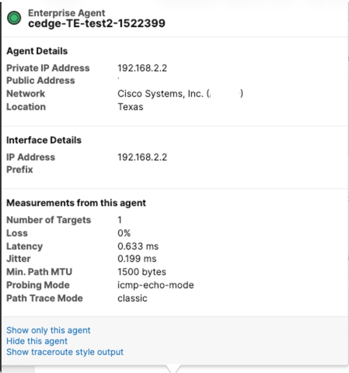 ThousandEyes Agent-to-Server SD-WAN-servicekant configureren met DSCP ...