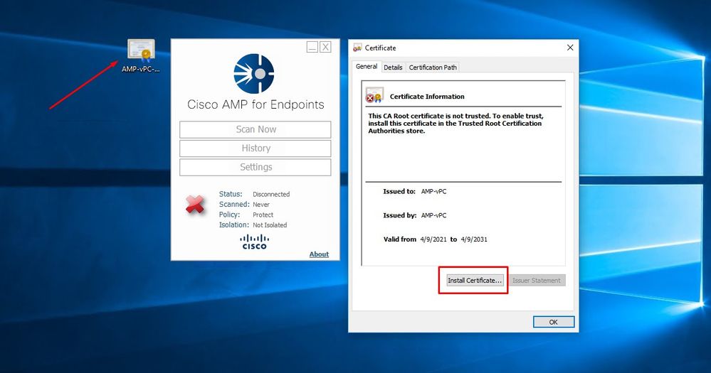 Install and Configure of AMP Virtual Private Cloud - Cisco