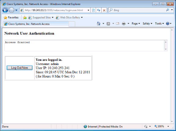 Cut-Through and Direct ASA Authentication Configuration Example - Cisco