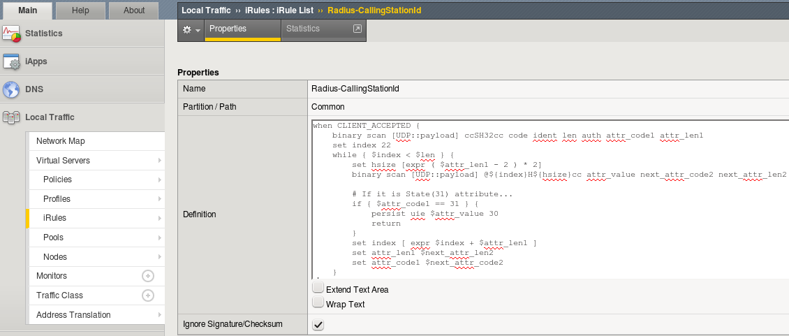 Configure iRules on F5 LTM for ISE Radius and HTTP Loadbalancing - Cisco