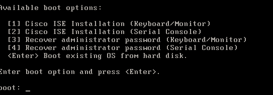 ISE: Mecanismos de la recuperación de contraseña - Cisco