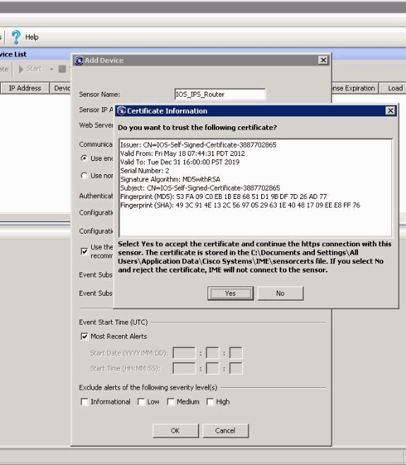 Monitor Events Generated by Cisco IOS Intrusion Prevention System using ...