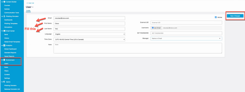 Configure Cisco Security Awareness Integration With Cisco Secure Email
