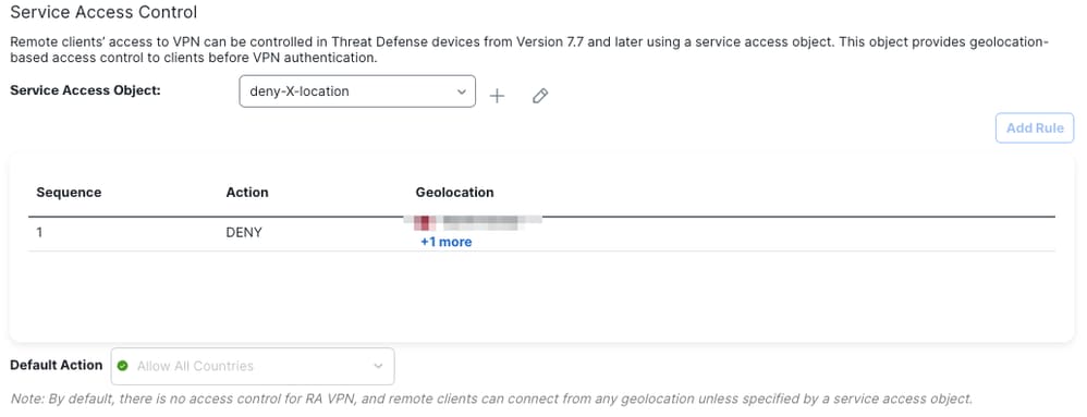 Configure Geolocation Based Policies For Remote Access Vpn On Secure