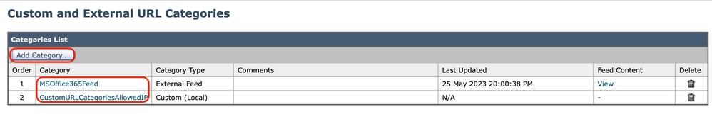 Configure Custom Url Categories In Secure Web Appliance Cisco