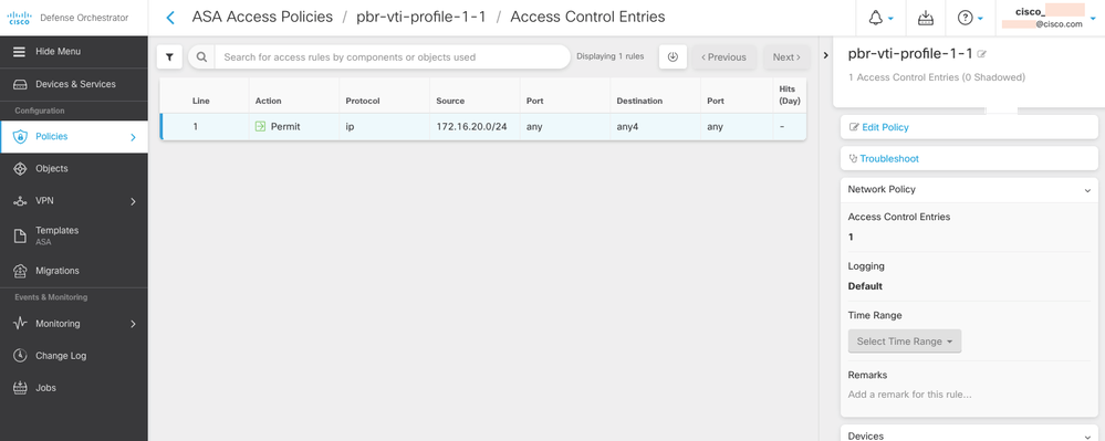 Configure Excluding Traffic by IP Address from CDO Managed Tunnels - Cisco
