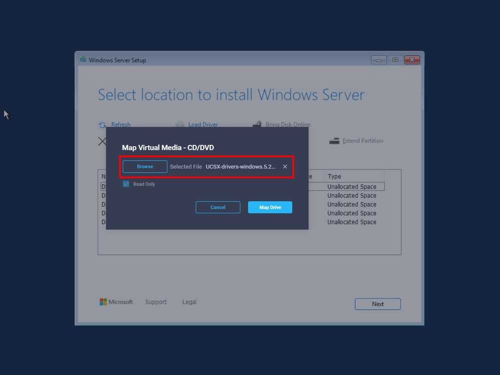 Guia de instalação do Windows em servidores UCS - Cisco