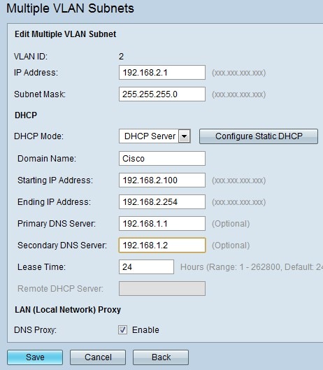 Configuration of Inter-VLAN on RV180 and RV180W - Cisco