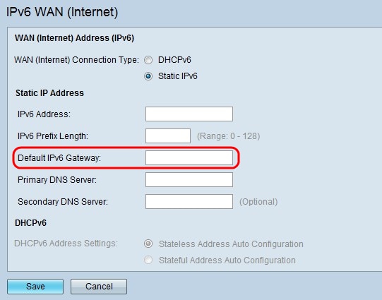 Static IPv6 Configuration on RV180 and RV180W - Cisco