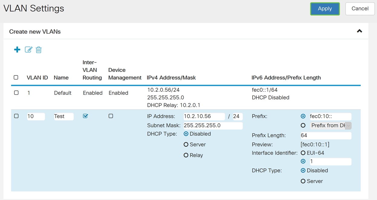 Configurar las configuraciones de VLAN en el RV160 y el RV260 - Cisco