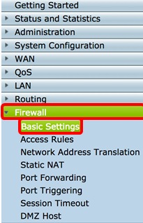 Configure Basic Firewall Settings on the RV34x Series Router - Cisco