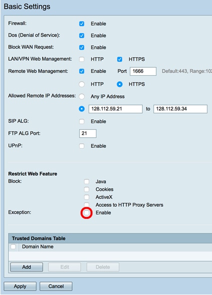 Configure Basic Firewall Settings on the RV34x Series Router - Cisco