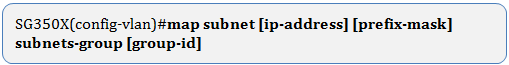 Configure Subnet Based Vlan Groups On A Switch Through The Cli Cisco