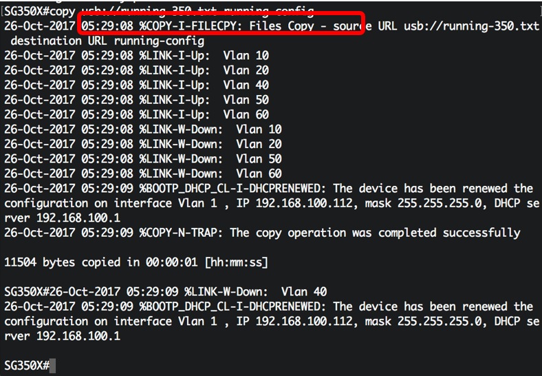 Update Configuration Files On A Switch Through The CLI Cisco