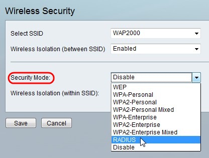 RADIUS Security Configuration on the WAP2000 - Cisco