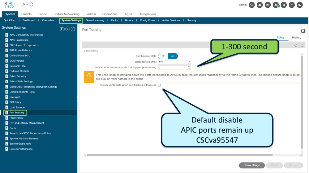 Troubleshoot ACI Fabric Port-Track - Cisco