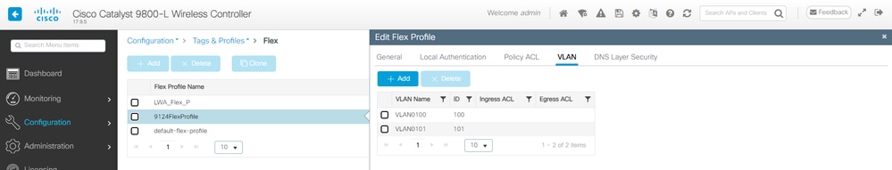 Configure Remote Lan Rlan On Access Point Catalyst 9124 Cisco