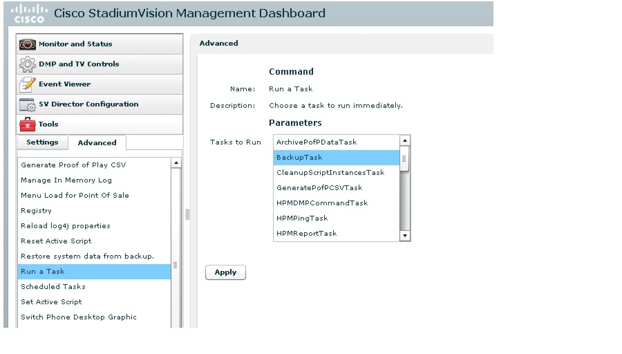 Release 3.0: Backing Up and Restoring Cisco StadiumVision Director ...