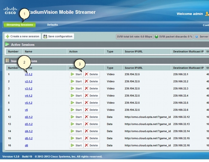 Release 1.2: Cisco StadiumVision Mobile Streamer Administration Guide ...