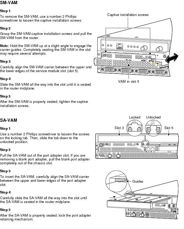 VAM Installation and Configuration Guide - Removing and Installing the ...