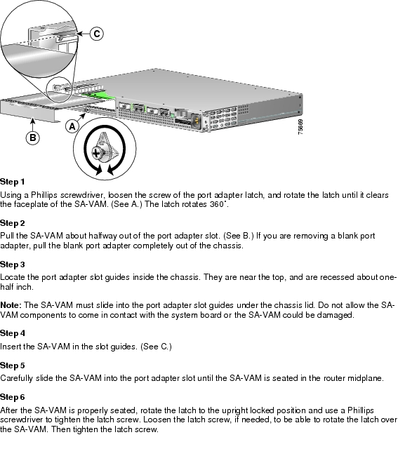 VAM Installation and Configuration Guide - Removing and Installing the ...