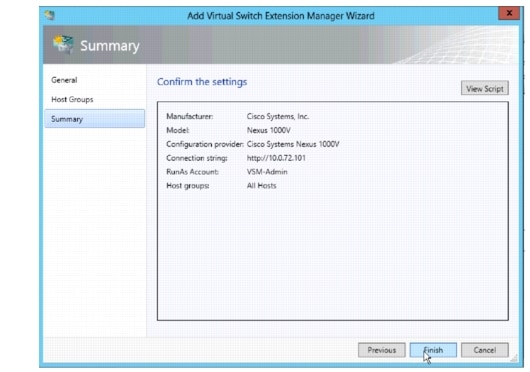 Microsoft Hyper-V and Nexus 1000V Switch for Microsoft Hyper-V within a ...