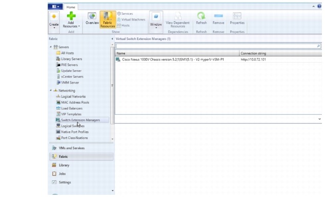 Microsoft Hyper-V and Nexus 1000V Switch for Microsoft Hyper-V within a ...