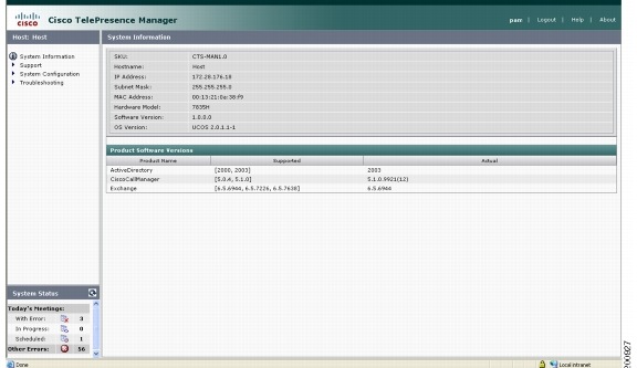 Using Cisco TelePresence Manager - Cisco