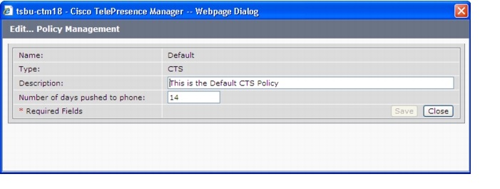Configuring CTS-Manager - Cisco