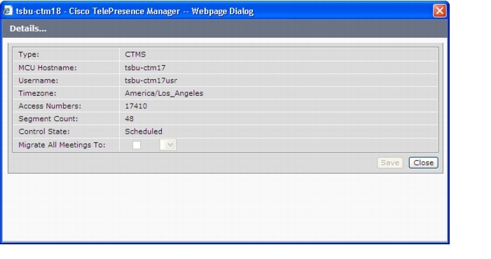 Supporting CTS-Manager - Cisco