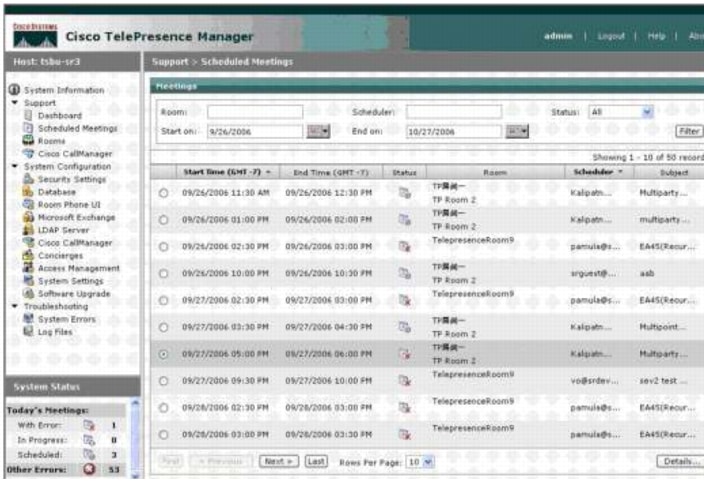 Using CTS-Manager - Cisco