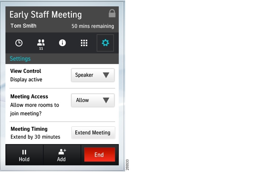 Cisco Telepresence System User Guide Software Release Tx 6 Meeting Controls [cisco