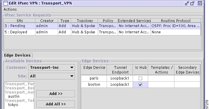 Defining VPNs and Provisioning Service Requests - Cisco