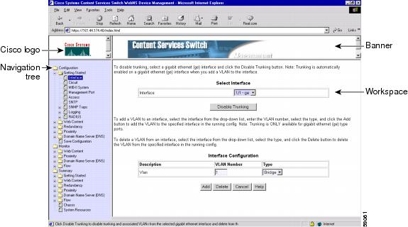 WebNS Device Management User Interface Overview - Cisco