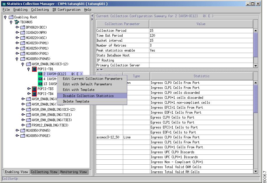 Statistics Collection Manager - Cisco
