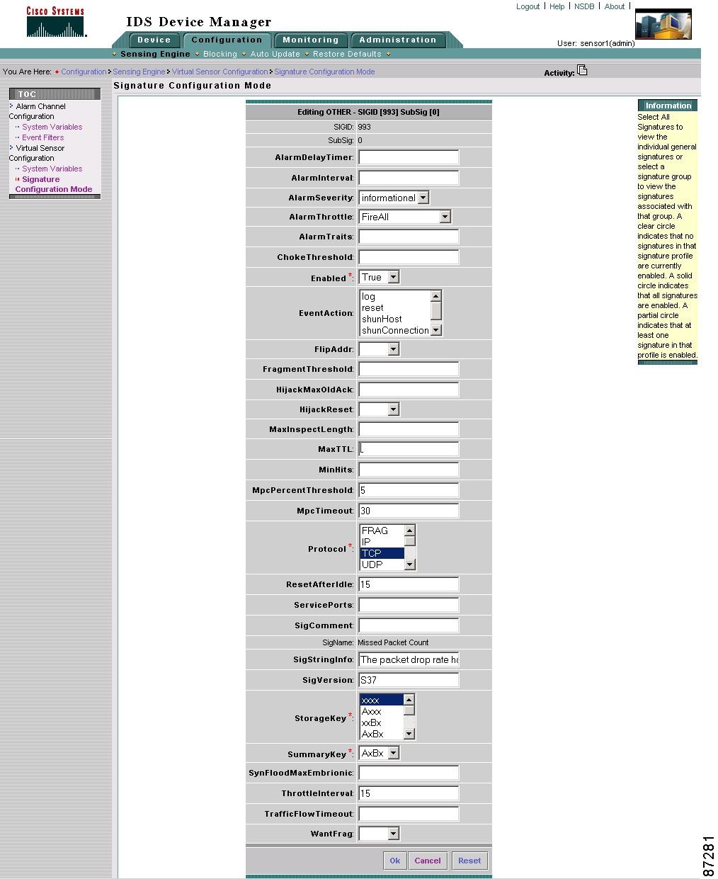 IDS Device Manager Configuration Tasks - Cisco
