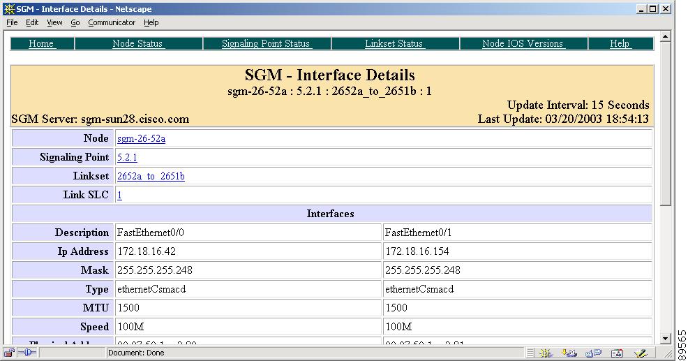 Accessing SGM Data from a Web Browser - Cisco