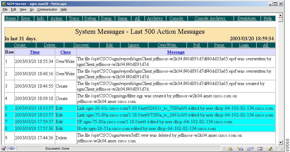 Accessing SGM Data from a Web Browser - Cisco