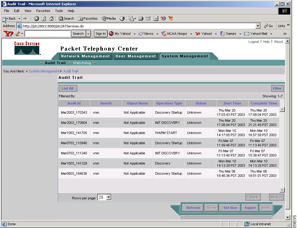 Audit Trail Manager - Cisco