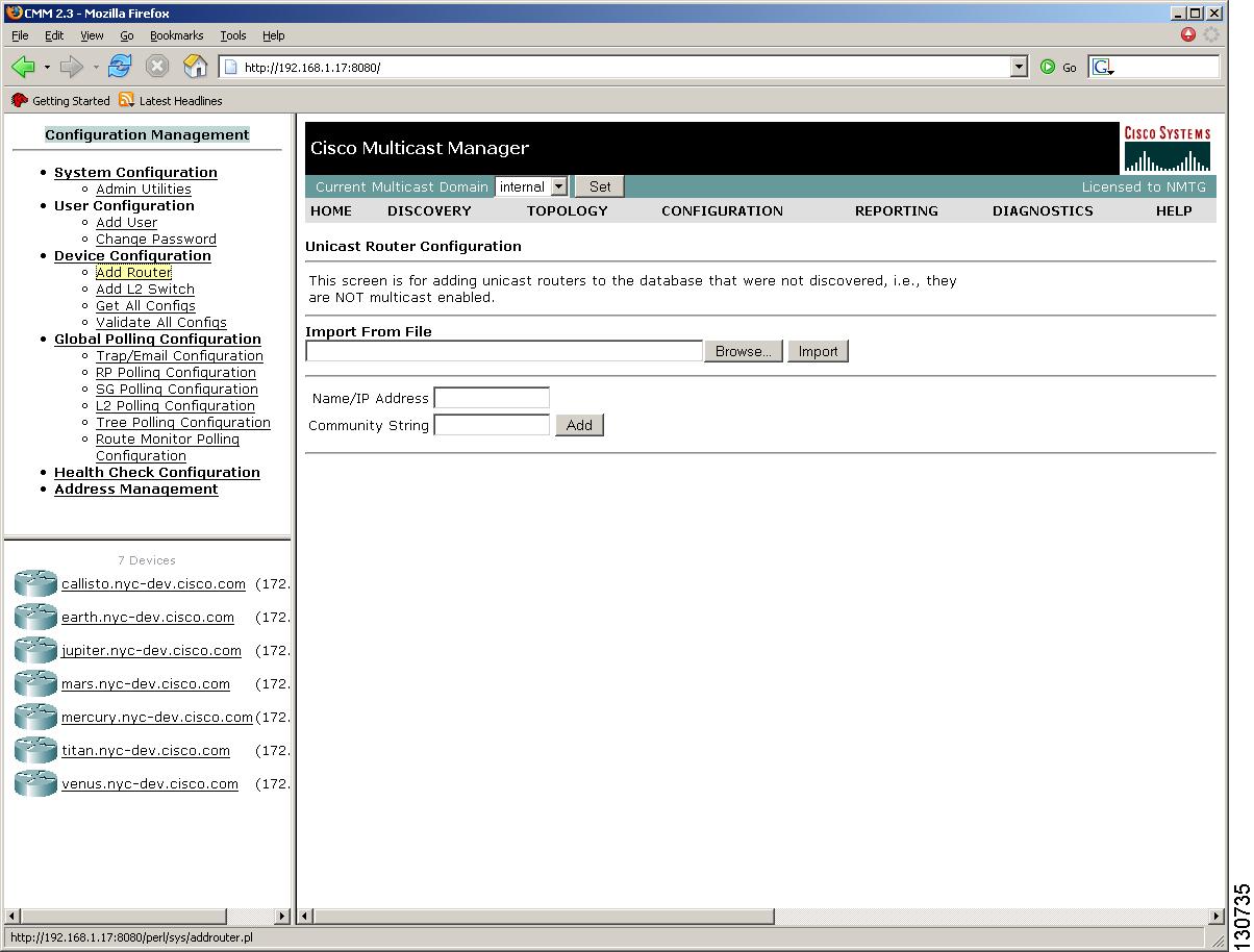 Installing Cisco Route Manager - Cisco